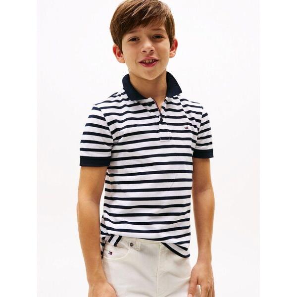 ZOZO問い合わせ番号:82677901ショップ:TOMMY HILFIGER，トミー ヒルフィガーブランド:TOMMY HILFIGER，トミーヒルフィガー商品名:BOYS フラッグロゴポロシャツカテゴリ:トップス>ポロシャツブラン...