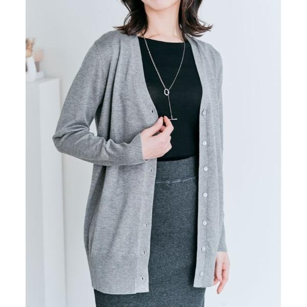 『タイムセール実施中』ZOZO問い合わせ番号:82709639ショップ:Ada.，エイダブランド:kirakiraShop，キラキラショップ商品名:Vネック ロング ベーシック ニット カーディガンカテゴリ:トップス>カーディガン/ボ...