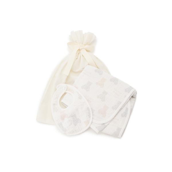 ※このアイテムは返品・交換対象外商品です。ZOZO問い合わせ番号:82709785ショップ:gelato pique，ジェラート　ピケブランド:gelato pique，ジェラートピケ商品名:【ラッピング済み】【BABY】ベア３重ガーゼブラ...