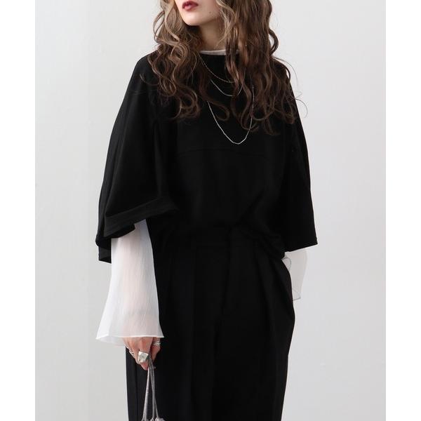 『タイムセール実施中』ZOZO問い合わせ番号:82711859ショップ:FUNALIVE，ファンアライブブランド:FUNALIVE，ファンアライブ商品名:Abanicos ケープスリーブ　プルオーバーカテゴリ:トップス>Tシャツ/カッ...