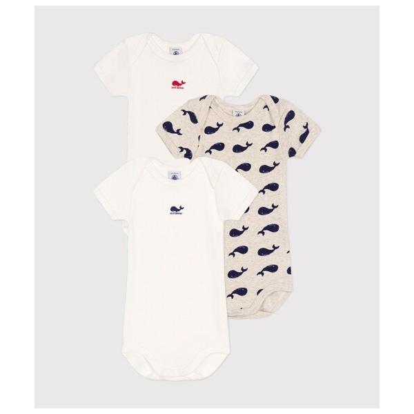 ※このアイテムは返品・交換対象外商品です。ZOZO問い合わせ番号:82748426ショップ:PETIT BATEAU，プチバトーブランド:PETIT BATEAU，プチバトー商品名:半袖ボディ３枚組カテゴリ:ママ＆ベビー>ロンパースブ...