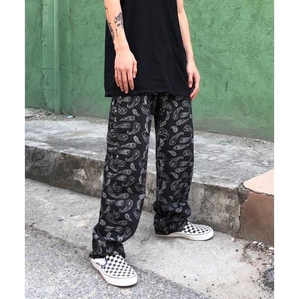 『セール実施中』ZOZO問い合わせ番号:82815287ショップ:VIBGYOR，ヴィブジョーブランド:B'day，ビーデイ商品名:【 B'day / ビーデー 】ペイズリーバギージーンズカテゴリ:パンツ>その他パンツブランド品番:2...