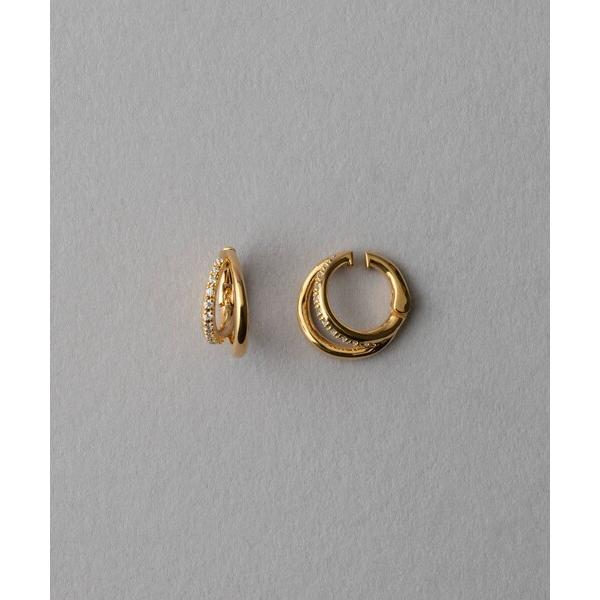 ZOZO問い合わせ番号:82847176ショップ:ete，エテブランド:ete，エテ商品名:ビジュー ハグイヤリングカテゴリ:アクセサリー>イヤリングブランド品番:842055-842056素材:ピンクゴールド:SV925+ミストピン...