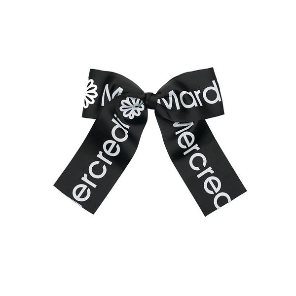 ZOZO問い合わせ番号:82849989ショップ:Mardi Mercredi，マルディメクルディブランド:Mardi Mercredi，マルディメクルディ商品名:HAIR CLIP LOGO RIBBONカテゴリ:ヘアアクセサリー>...