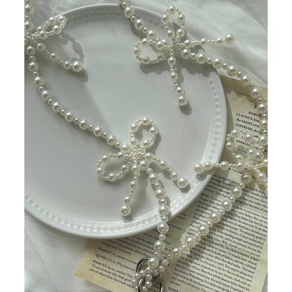 『タイムセール実施中』ZOZO問い合わせ番号:82883987ショップ:wears，ウェアーズブランド:cuorequal，クオレコール商品名:パールリボンスマホショルダーカテゴリ:PC・スマホグッズ/家電>スマホグッズブランド品番:...