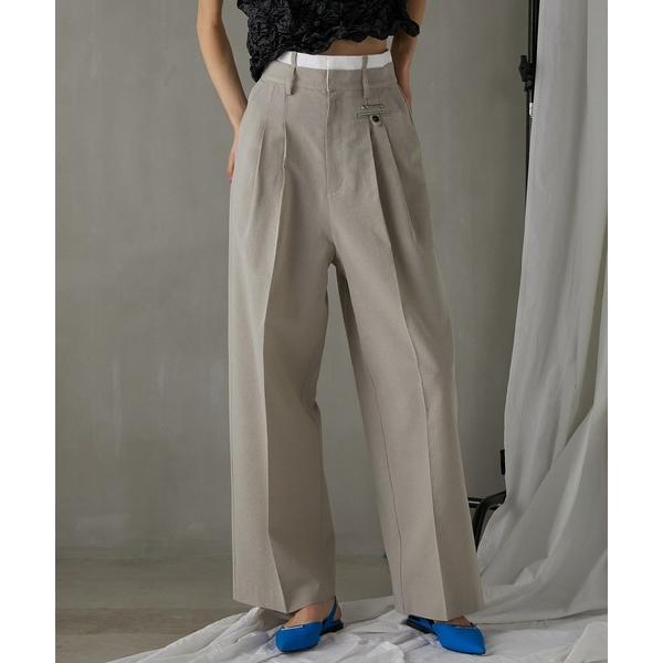 ZOZO問い合わせ番号:82920078ショップ:PRANK PROJECT，プランクプロジェクトブランド:PRANK PROJECT，プランクプロジェクト商品名:メランジタックボリュームパンツ / Melange Tuck Volumin...