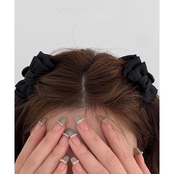 『タイムセール実施中』ZOZO問い合わせ番号:82920415ショップ:Ada.，エイダブランド:SHEPP，シープ商品名:【お気に入り9000人突破！】【2個セット】サテン ミニリボンクリップカテゴリ:ヘアアクセサリー>バレッタ/ヘ...