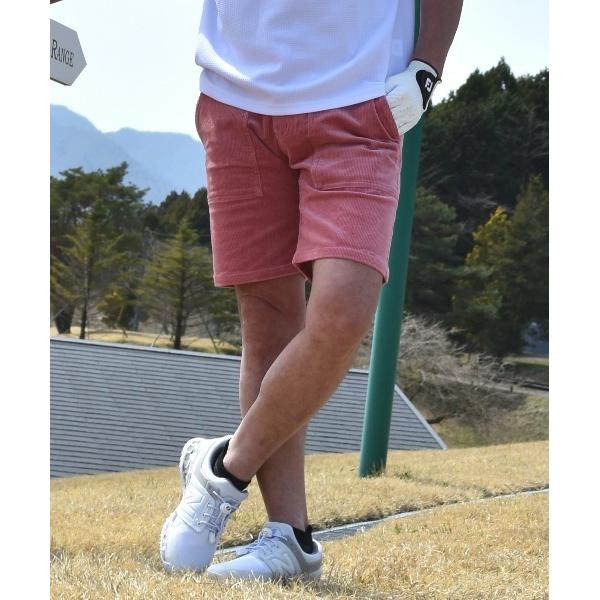 ZOZO問い合わせ番号:82920954ショップ:FRP，エフアールピーブランド:COMON GOLF，コモンゴルフ商品名:膝上丈コーデュロイストレッチゴルフショートパンツカテゴリ:アウトドア/スポーツ>ゴルフグッズブランド品番:CG...