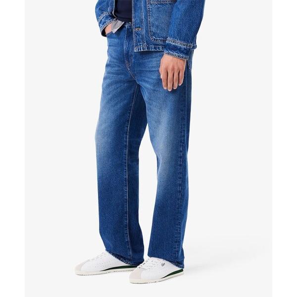 『タイムセール実施中』ZOZO問い合わせ番号:82952369ショップ:LACOSTE，ラコステブランド:LACOSTE，ラコステ商品名:オーガニックコットン ベーシック ルーズフィット ストレートデニムパンツカテゴリ:パンツ>デニム...