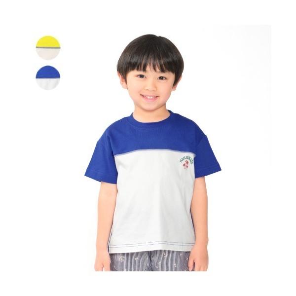 『セール実施中』ZOZO問い合わせ番号:83019947ショップ:こどもの森e-shop，コドモノモリイーショップブランド:moujonjon，ムージョンジョン商品名:バイカラー切替半袖Tシャツカテゴリ:トップス>Tシャツ/カットソー...