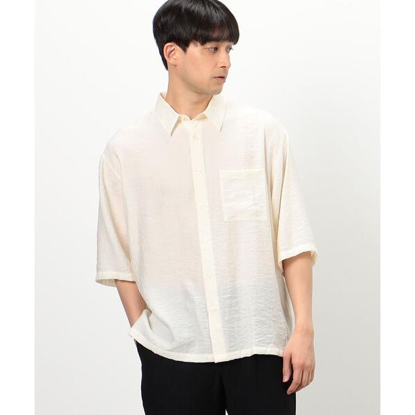 『タイムセール実施中』ZOZO問い合わせ番号:83052464ショップ:COMME CA ISM，コムサイズムブランド:COMME CA ISM，コムサイズム商品名:【セットアップ対応】楊柳ワッシャー ５分袖シャツカテゴリ:トップス>...