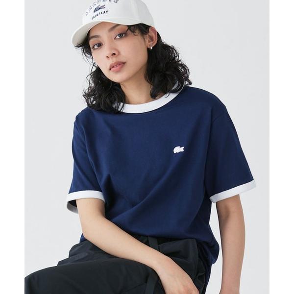 ZOZO問い合わせ番号:83054179ショップ:LACOSTE，ラコステブランド:LACOSTE，ラコステ商品名:【オンライン限定】LACOSTE ワンポイントロゴ リンガーTシャツカテゴリ:トップス>Tシャツ/カットソーブランド品...