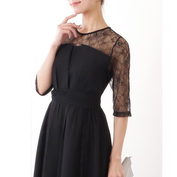 『タイムセール実施中』ZOZO問い合わせ番号:83056326ショップ:Lace Ladies，レースレディースブランド:Lace Ladies，レースレディース商品名:レース レイヤード 5分袖 タック フレア ワンピースカテゴリ:ワンピ...