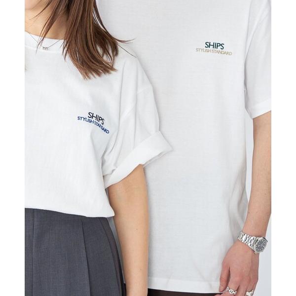 ZOZO問い合わせ番号:83057368ショップ:SHIPS，シップスブランド:SHIPS，シップス商品名:【WEB限定】SHIPS: STYLISH STANDARD ロゴ 刺繍 Tシャツカテゴリ:トップス>Tシャツ/カットソーブラ...