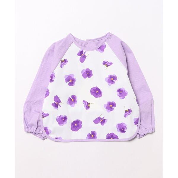 ZOZO問い合わせ番号:83057903ショップ:HAKKA，ハッカブランド:Ribbon hakka kid's，リボンハッカキッズ商品名:オリジナルプリント袖付きお食事エプロンカテゴリ:ママ＆ベビー>マグ/哺乳瓶/お食事グッズブラ...