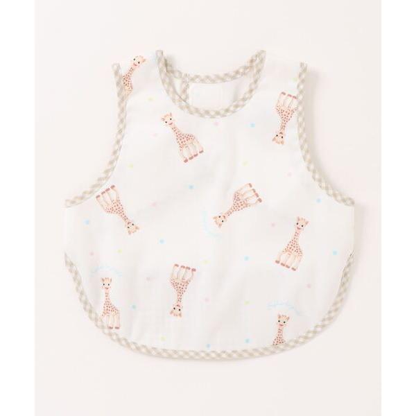 ZOZO問い合わせ番号:83057906ショップ:HAKKA，ハッカブランド:Ribbon hakka kid's，リボンハッカキッズ商品名:「キリンのソフィー」コラボお食事エプロン袖なしカテゴリ:ママ＆ベビー>マグ/哺乳瓶/お食事グ...