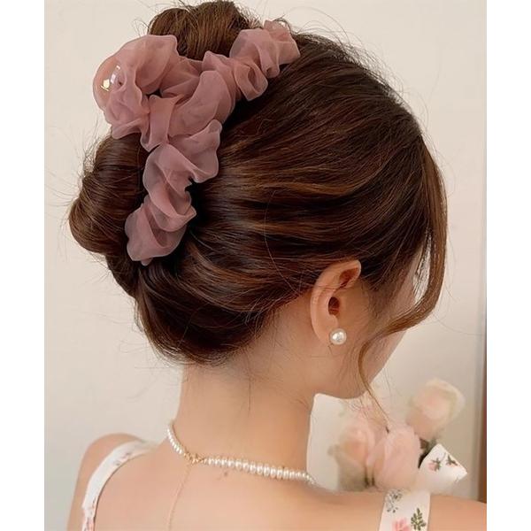 『タイムセール実施中』ZOZO問い合わせ番号:83058973ショップ:Ulysses，ユリシスブランド:Ulysses，ユリシス商品名:くしゅくしゅシフォンバンス ヘアクリップカテゴリ:ヘアアクセサリー>バレッタ/ヘアクリップブラン...