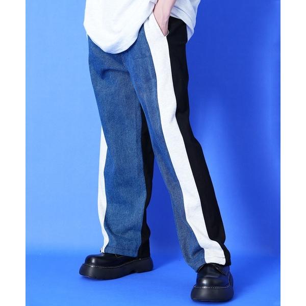 『タイムセール実施中』ZOZO問い合わせ番号:83059258ショップ:ankoROCK，アンコロックブランド:a.p.o.v.，エーピーオービー商品名:a.p.o.v. デニムスウィッチルーズスウェットパンツカテゴリ:パンツ>デニム...