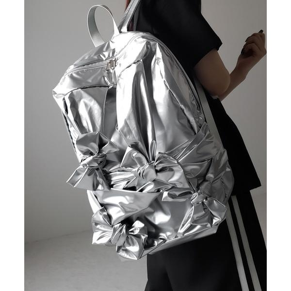 ZOZO問い合わせ番号:83097097ショップ:me+em select，ミームセレクトブランド:me+em select，ミームセレクト商品名:【 ２color 】バレエコアリボンバックパック ／ ballet core ribbon ...