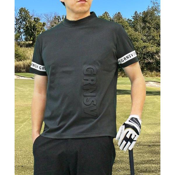 『タイムセール実施中』ZOZO問い合わせ番号:83131439ショップ:TopIsm，トップイズムブランド:GIORNO SEVEN，ジョルノセブン，TopIsm，トップイズム商品名:モックネックシャツ ゴルフウェア 半袖 立体エンボスロゴ...