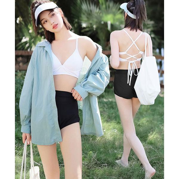 『セール実施中』※このアイテムは返品・交換対象外商品です。ZOZO問い合わせ番号:83195874ショップ:OSYAREVO，オシャレボブランド:OSYAREVO，オシャレボ商品名:オーバーシャツ付き ビキニ 水着 レディースカテゴリ:水着...