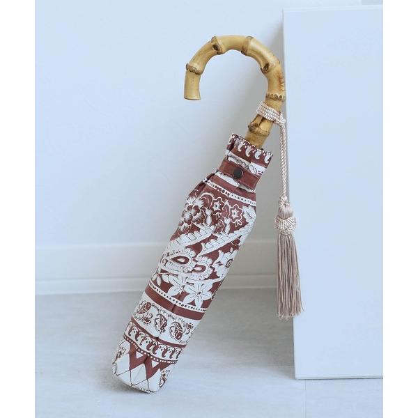 ZOZO問い合わせ番号:83196356ショップ:utatane，ウタタネブランド:utatane，ウタタネ商品名:折りたたみ日傘 完全遮光100％ 晴雨兼用 インド更紗パネル柄 ニュアンスカラー（内ストラップ付）カテゴリ:ファッション雑貨...