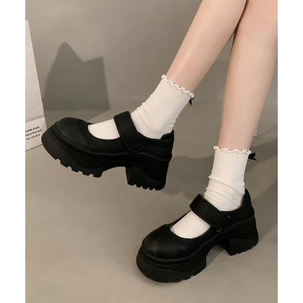 ZOZO問い合わせ番号:83196519ショップ:mebole，メボレブランド:mebole，メボレ商品名:厚底メリージェーンシューズカテゴリ:シューズ>パンプスブランド品番:MB-24-1-5028素材:合成皮革原産国:中国カラー:...