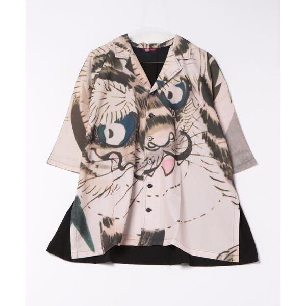 『セール実施中』ZOZO問い合わせ番号:83263328ショップ:チャイハネ，チャイハネブランド:カヤ，カヤ商品名:【カヤ】獣面相メンズシャツカテゴリ:トップス>シャツ/ブラウスブランド品番:7CC-4106素材:柄部分： ポリエステ...