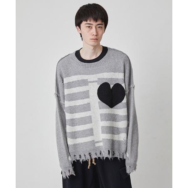 『セール実施中』ZOZO問い合わせ番号:83295462ショップ:ANLIO，アンリオブランド:DISCOVERED，ディスカバード商品名:MOHAIR HEART＆BONE KNITカテゴリ:トップス>ニット/セーターブランド品番:...
