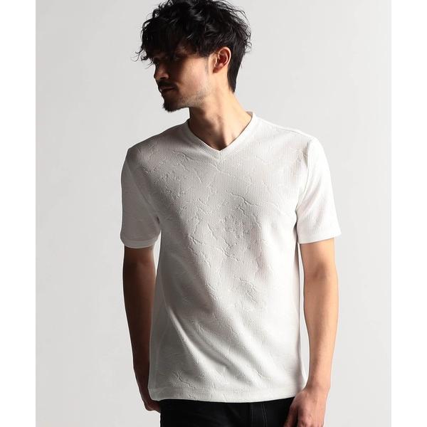 『セール実施中』ZOZO問い合わせ番号:83296667ショップ:NICOLE，ニコルブランド:NICOLE CLUB FOR MEN，ニコルクラブフォーメン商品名:エンボスアラカルトＶネック半袖プルオーバーカテゴリ:トップス>Tシャ...