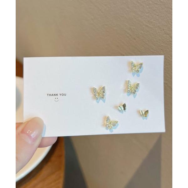 ※このアイテムは返品・交換対象外商品です。ZOZO問い合わせ番号:83298187ショップ:VIBGYOR，ヴィブジョーブランド:MASHIRO，マシロ，VIBGYOR，ヴィブジョー商品名:【MASHIRO】バタフライピアス　ストーン付き ...