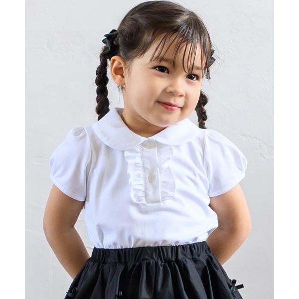 ZOZO問い合わせ番号:83302460ショップ:panpantutu，パンパンチュチュブランド:panpantutu，パンパンチュチュ商品名:クラシカルフリルブラウス(半袖)(80-130cm)カテゴリ:トップス>シャツ/ブラウスブ...