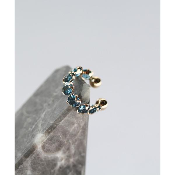 ZOZO問い合わせ番号:83364743ショップ:cui-cui，キュイキュイブランド:cui-cui，キュイキュイ商品名:ロンドンブルートパーズ イヤーカフ | K10YGカテゴリ:アクセサリー>イヤーカフブランド品番:390618...