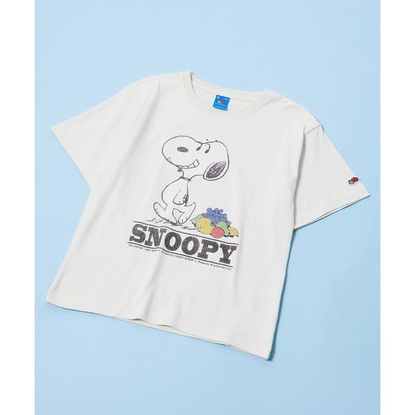 ZOZO問い合わせ番号:83396497ショップ:FRUIT OF THE LOOM，フルーツオブザルームブランド:FRUIT OF THE LOOM，フルーツオブザルーム商品名:FTL × PEANUTSプリントTEE1カテゴリ:トップス...