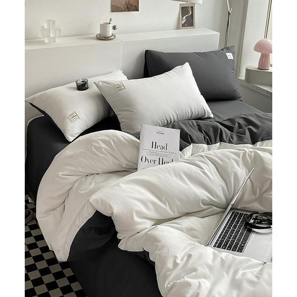 『タイムセール実施中』ZOZO問い合わせ番号:83398056ショップ:VIBGYOR，ヴィブジョーブランド:VIBGYOR，ヴィブジョー商品名:【 somni / ソニ  】バイカラー　シングル ベッドカバー 枕カバー 寝具3点セットカテ...