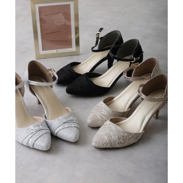 『タイムセール実施中』ZOZO問い合わせ番号:83429385ショップ:Ada.，エイダブランド:DEMETER，デメテル商品名:グリッター×レース素材 セパレート オケージョンパンプスカテゴリ:シューズ>パンプスブランド品番:dem...