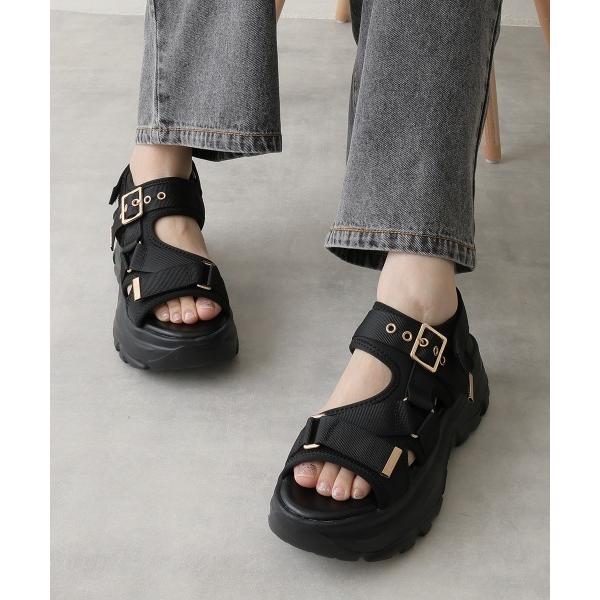 『タイムセール実施中』ZOZO問い合わせ番号:83429427ショップ:Ada.，エイダブランド:DEMETER，デメテル商品名:厚底 ボリュームソール ベルクロ バックル スポーツサンダルカテゴリ:シューズ>サンダルブランド品番:d...