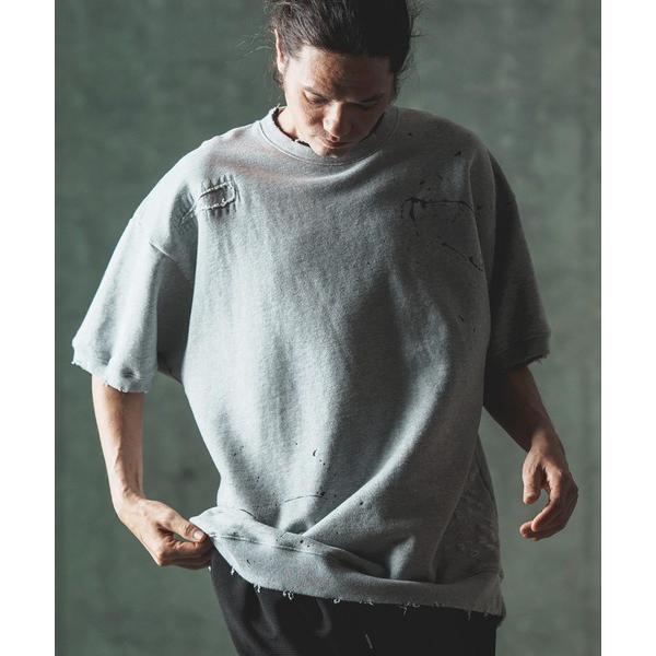 『セール実施中』ZOZO問い合わせ番号:83433381ショップ:CMB by CAMBIO，シーエムビー バイ カンビオブランド:GLIMCLAP，グリムクラップ商品名:msw1451- Distressed short-sleeve s...