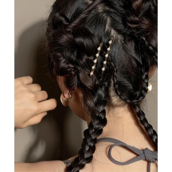 『セール実施中』ZOZO問い合わせ番号:83433439ショップ:Kana，カナブランド:voov，ブーブ商品名:ニュアンス ウェーブ メタル パール ヘアピン 2本セットカテゴリ:ヘアアクセサリー>ヘアピンブランド品番:105-60...