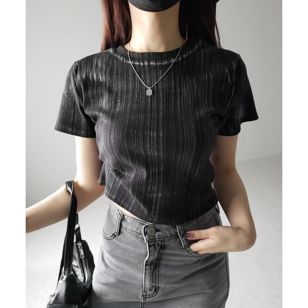 『セール実施中』ZOZO問い合わせ番号:83435929ショップ:me+em select，ミームセレクトブランド:me+em select，ミームセレクト商品名:【 ３color 】ヴィンテージプリントクロップドリブＴシャツ ／ vint...