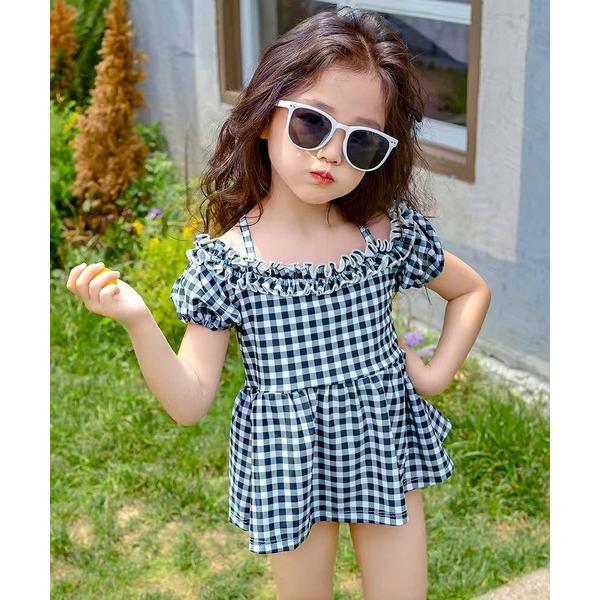 『セール実施中』※このアイテムは返品・交換対象外商品です。ZOZO問い合わせ番号:83468139ショップ:OSYAREVO，オシャレボブランド:OSYAREVO，オシャレボ商品名:キッズ オフショルダー パフスリーブ 水着 セットアップカ...