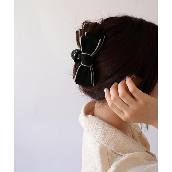 『タイムセール実施中』ZOZO問い合わせ番号:83502630ショップ:RiNc，リンクブランド:ammy.，エイミードット商品名:【 ammy. / エイミードット 】 バイカラー リボン ヘアクリップカテゴリ:ヘアアクセサリー>バ...