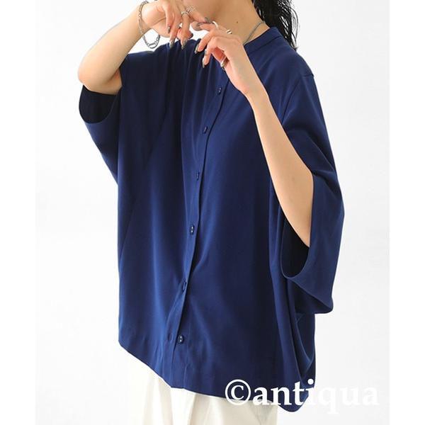 ZOZO問い合わせ番号:83502765ショップ:antiqua，アンティカブランド:antiqua，アンティカ商品名:ハーフスリーブシャツカテゴリ:トップス>シャツ/ブラウスブランド品番:PY-00736素材:ポリエステル100%原...
