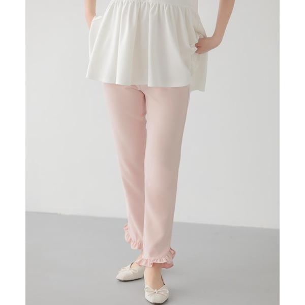 ZOZO問い合わせ番号:83503632ショップ:Fit more，フィットモアブランド:Fit more，フィットモア商品名:裾フリルスリムパンツカテゴリ:パンツ>その他パンツブランド品番:f5p4202-3551素材:ポリエステル...