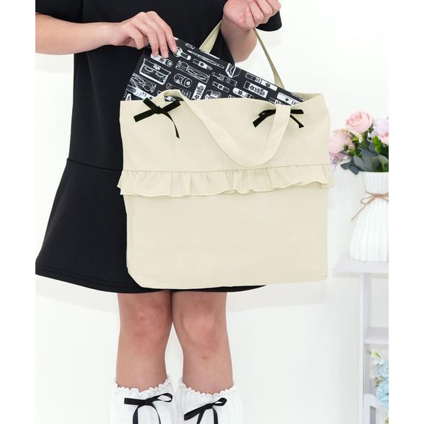 『タイムセール実施中』ZOZO問い合わせ番号:83597261ショップ:Bee，ビーブランド:Bee des Bee，ビーデスビー商品名:フリル＆リボン レッスントートバッグカテゴリ:バッグ>トートバッグブランド品番:kbb00854...