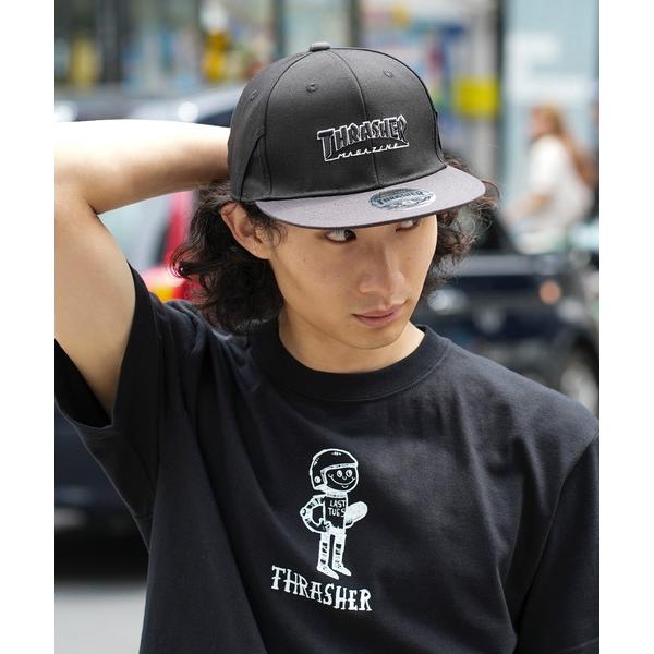 ZOZO問い合わせ番号:83636375ショップ:THRASHER by RIFFLEPAGE，スラッシャー バイ リフルページブランド:THRASHER，スラッシャー商品名:HOMETOWN Snap Back CAP with Sung...