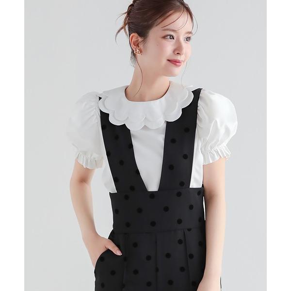 『タイムセール実施中』ZOZO問い合わせ番号:83704418ショップ:Fit more，フィットモアブランド:Fit more，フィットモア商品名:【ZOZO限定商品＆限定カラー】スカラップカラーパフスリーブブラウスカテゴリ:トップス&g...