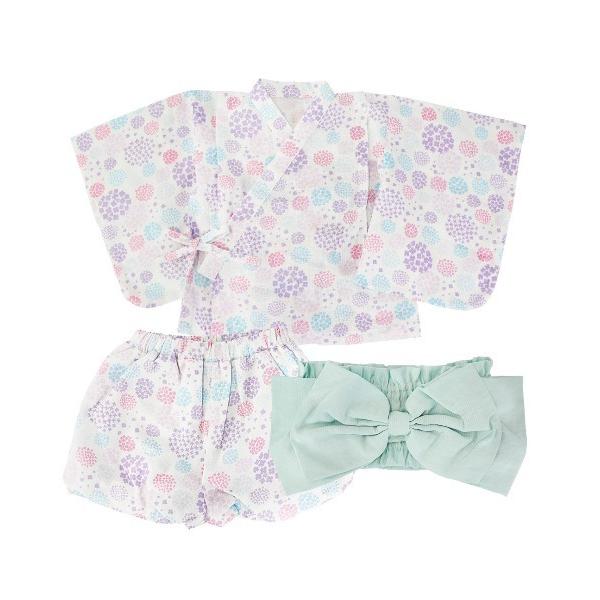 ZOZO問い合わせ番号:83706384ショップ:babybaby，ベイビーベイビーブランド:Aenak ，アエナック商品名:【Aenak / アエナック】浴衣風甚平 女の子 (紫陽花柄) 100-120cmカテゴリ:水着/着物・浴衣&gt...