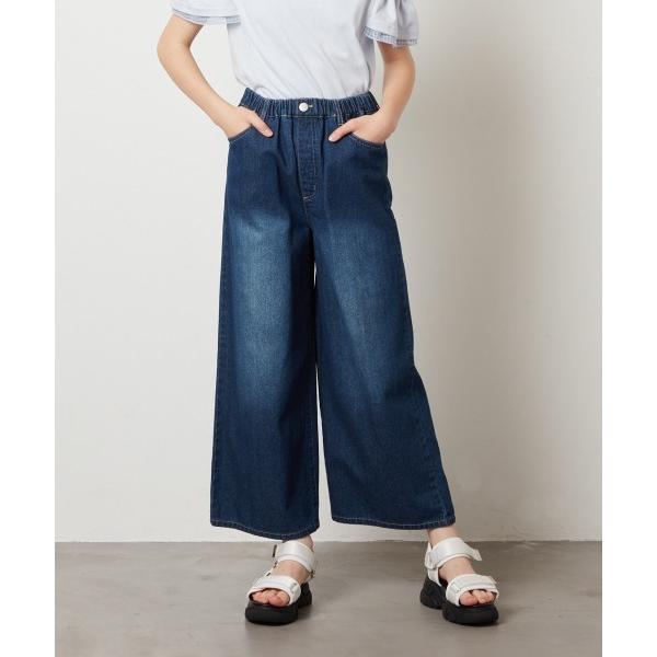 『セール実施中』ZOZO問い合わせ番号:83738051ショップ:a.v.v，アー・ヴェ・ヴェブランド:a.v.v，アーヴェヴェ商品名:[100-130]ライトデニムワイドパンツカテゴリ:パンツ>デニムパンツブランド品番:KJLFV-...