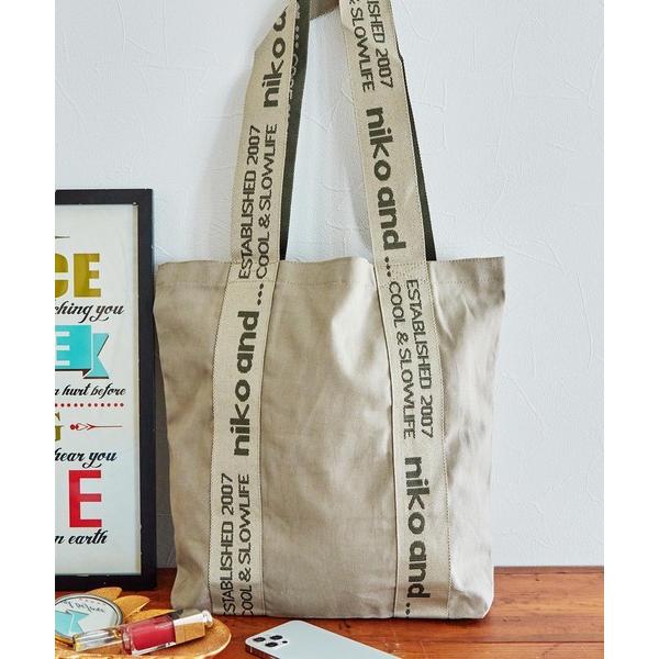 『セール実施中』ZOZO問い合わせ番号:83832793ショップ:niko and...，ニコアンドブランド:niko and...，ニコアンド商品名:オリジナルニコロゴテープトートバッグカテゴリ:バッグ>トートバッグブランド品番:1...